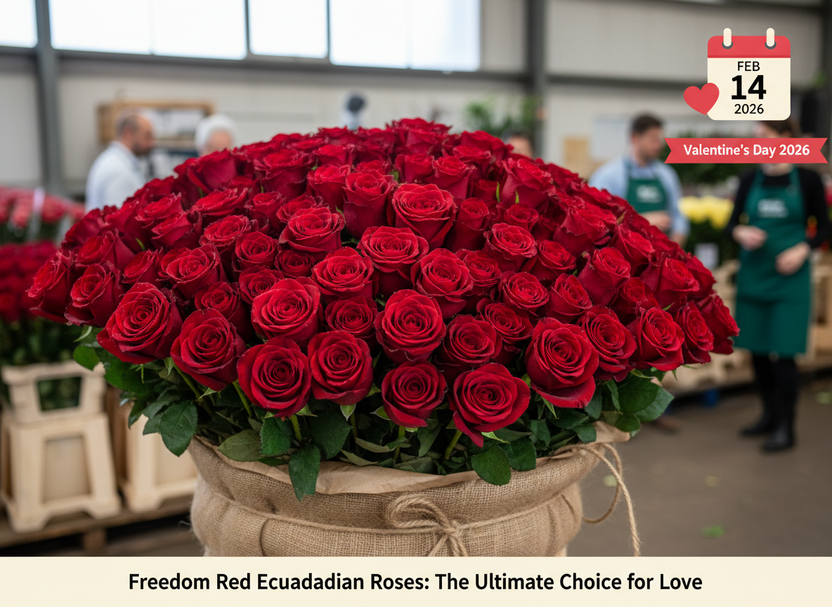 Why Freedom Red Ecuadorian Roses Are the Most Popular Wholesale Flower ...